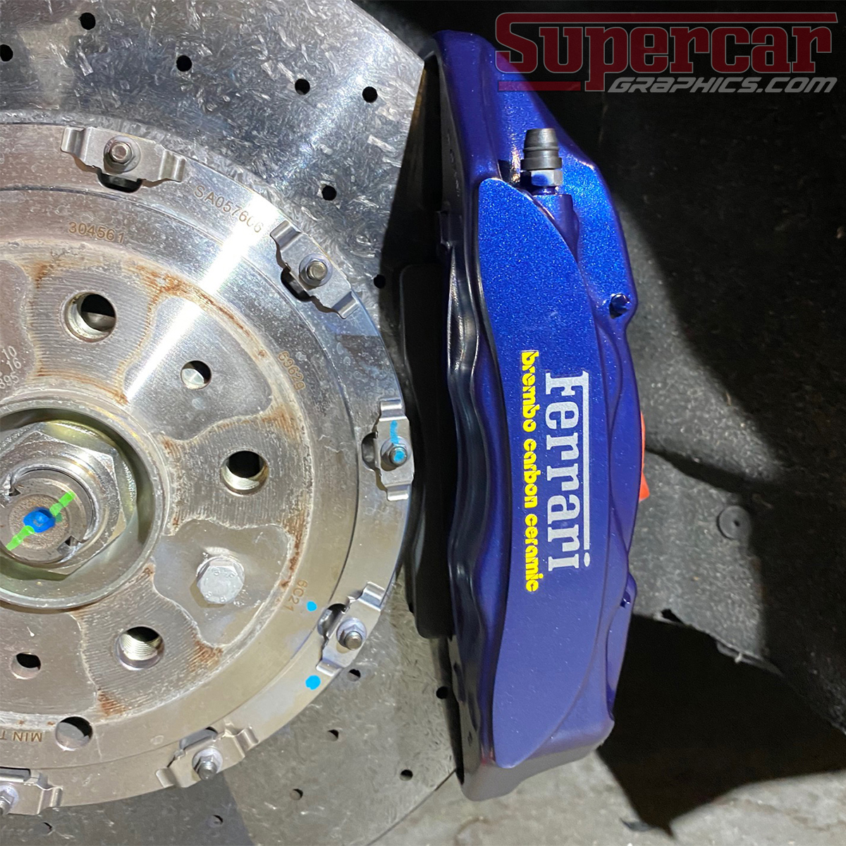 Ferrari Brembo Carbon Ceramic Brake Caliper Decals